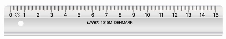 Lineal 15 cm fra Linex – Navneblyanten